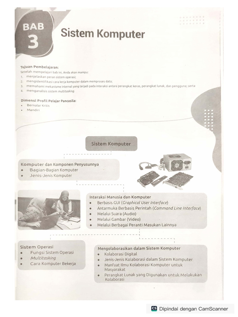 Materi Informatika Bab 3 Sistem Komputer Kelas X | PDF