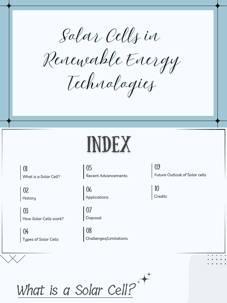 Overview of Solar Cell Technologies | PDF | Solar Cell | Photovoltaics