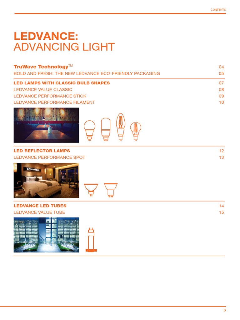LEDVANCE TruWave Lamp Catalogue12 | PDF | Light Emitting Diode ...