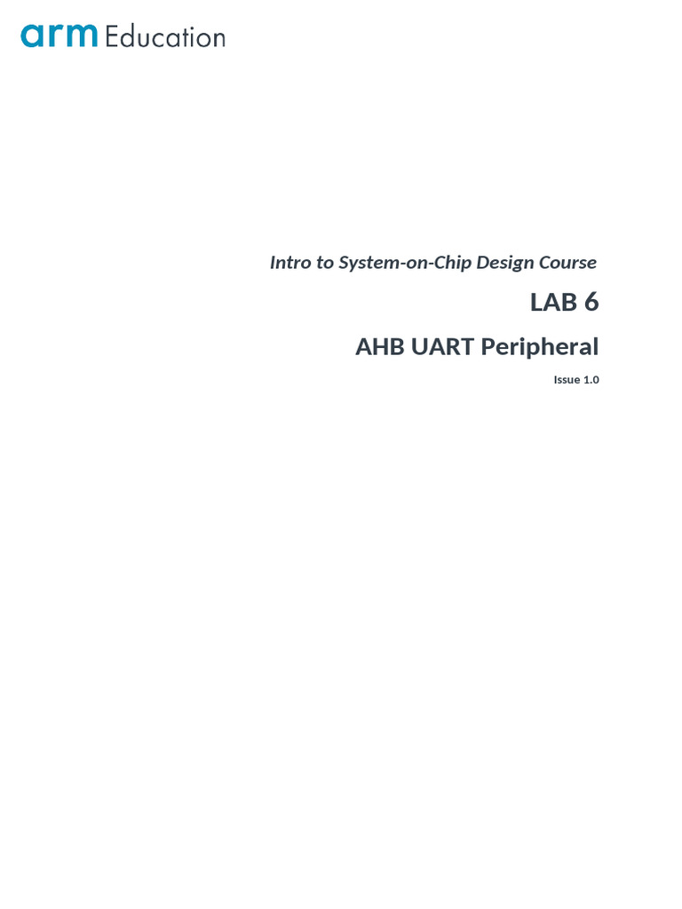 IntroSoC Lab06 | PDF | System On A Chip | Field Programmable Gate Array