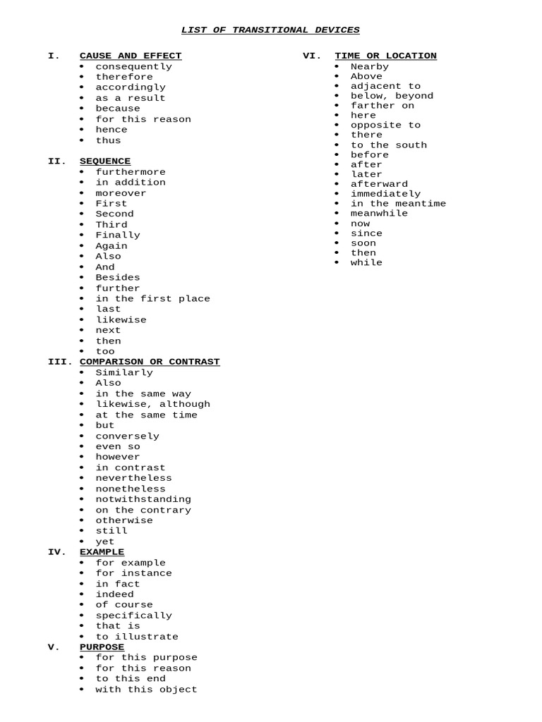 List of Transitional Devices | PDF