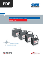 Exide Sprinter P-XP Data Sheet | PDF | Electricity | Galvanic Cells
