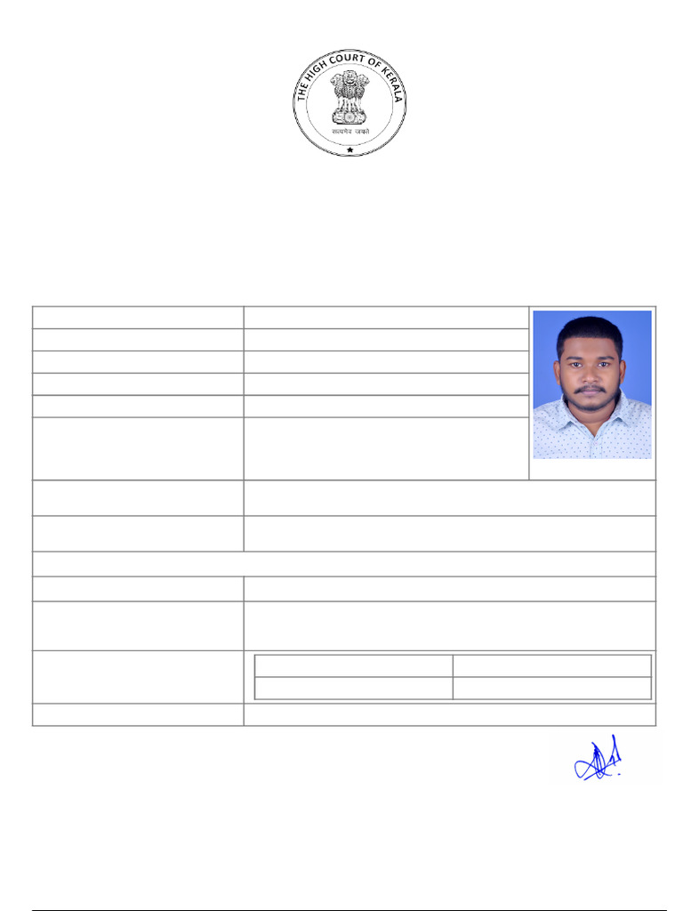 Ajith Hall Ticket - High Court Assistant | PDF | Identity Document