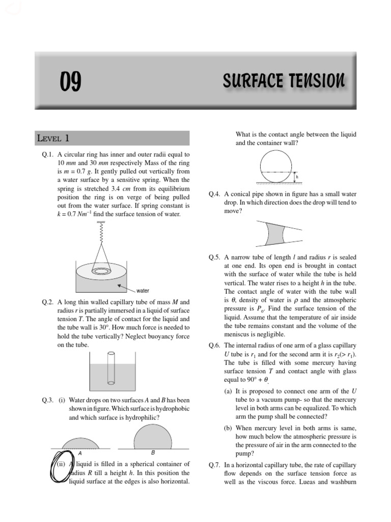 Properties of Matter | PDF | Surface Tension | Liquids
