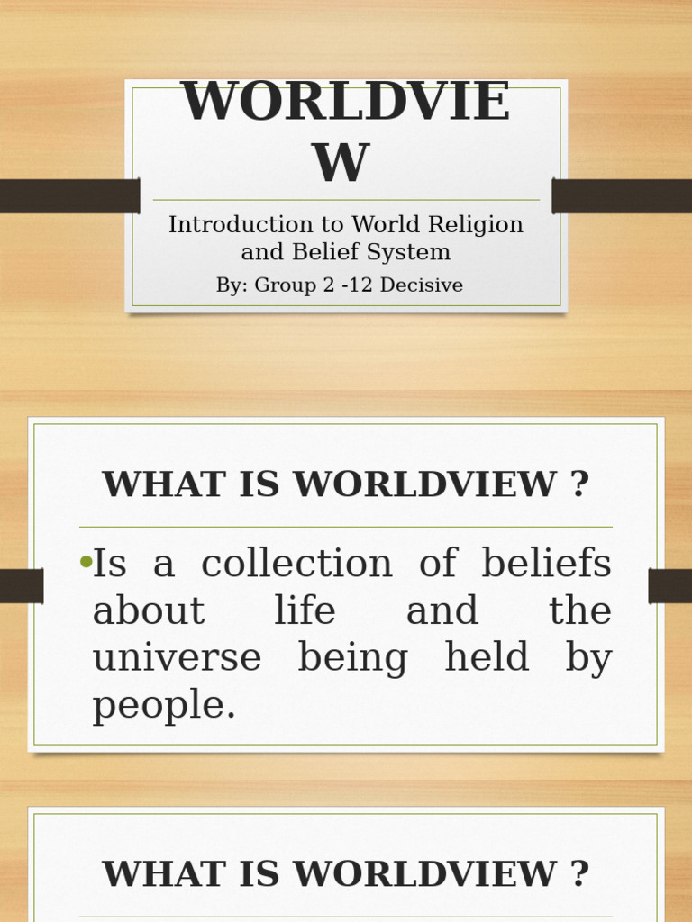 WORLDVIEW | PDF