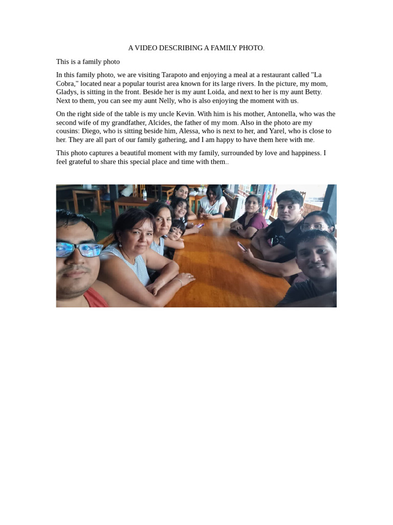 Family Gathering in Tarapoto | PDF
