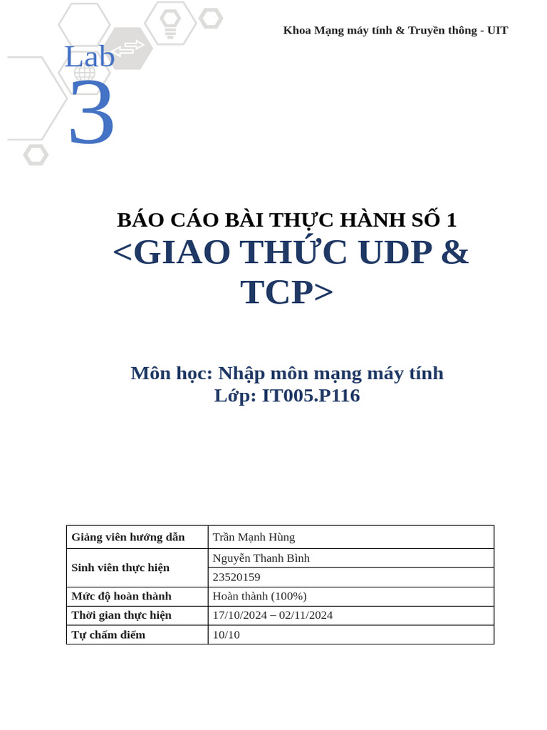 NguyenThanhBinh Lab03 | PDF