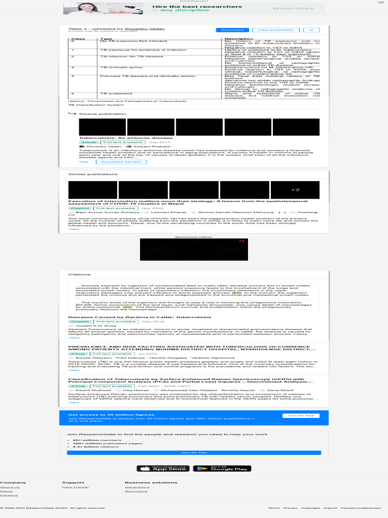 TB Classification System Download Table | PDF | Tuberculosis ...