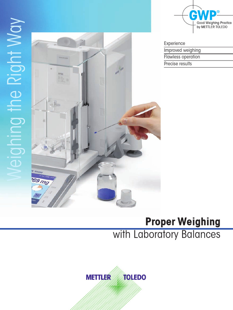 Proper Weighing With Laboratory Balances Mettler Toledo | PDF ...