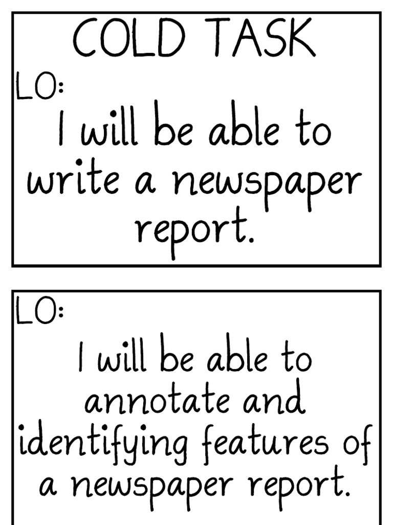 Journalistic Writing LOs | PDF