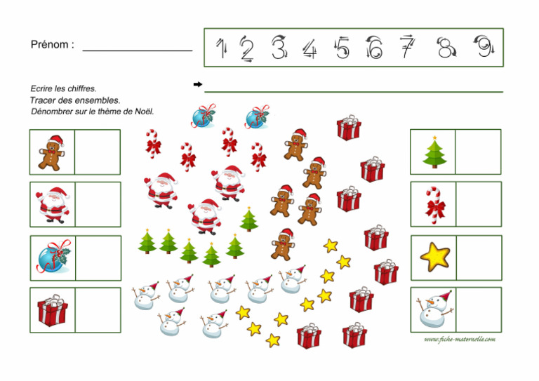 Denombrer Theme Noel | PDF