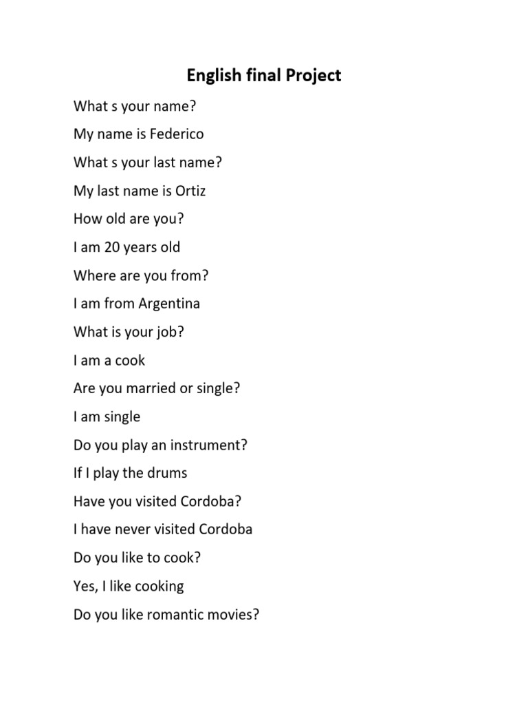 English Final Project | PDF
