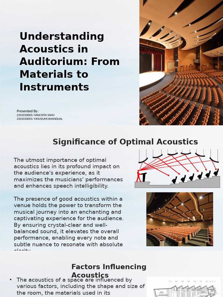 Acoustics Ppt | PDF | Acoustics | Sound