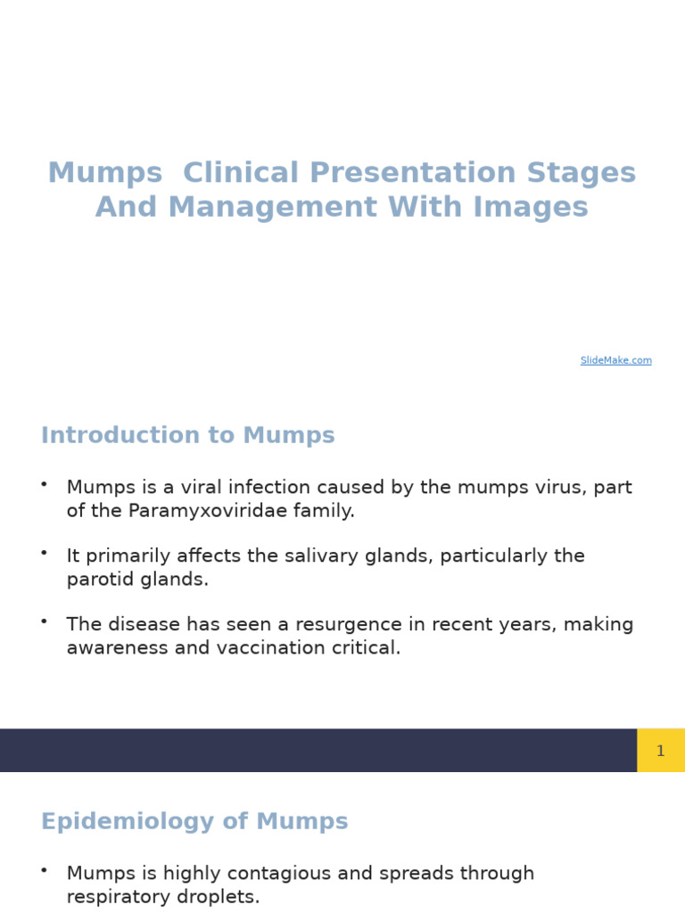 Mumps in Adults: Symptoms and Images | PDF | Pediatrics | Viral Diseases