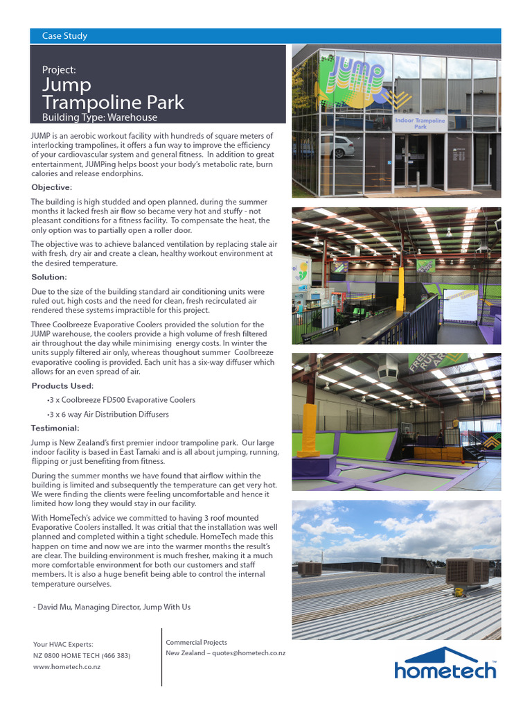 Case Study Jump Trampoline Park | PDF | Sustainable Technologies ...