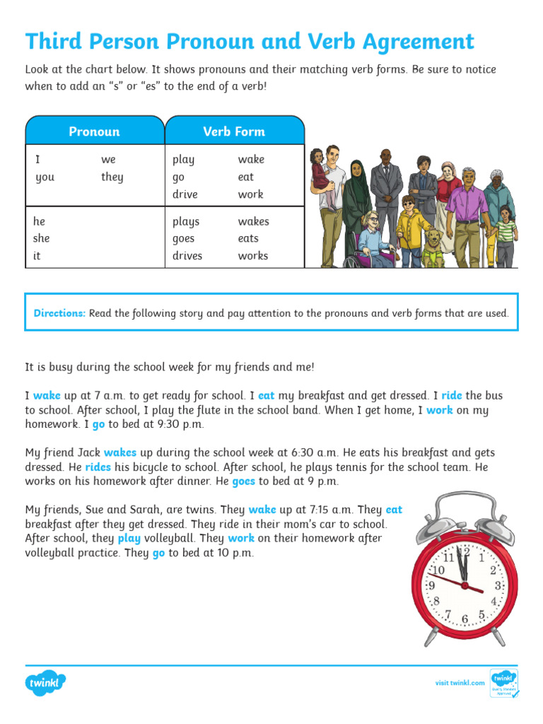 Subject Verb Agreement | PDF | Grammatical Conjugation | Syntactic Relationships