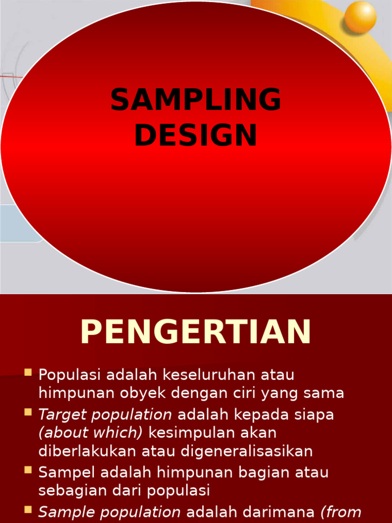13 Kuliah Minggu Ke Tigabelas - Teknik Sampling | PDF