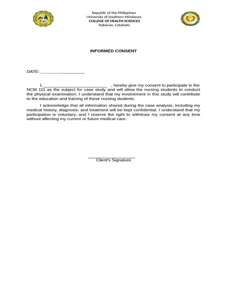 INFORMED CONSENT | PDF