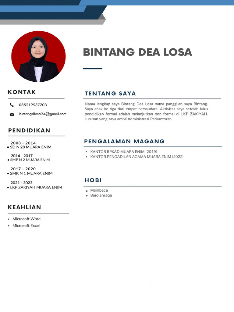 Cv Bintang | PDF