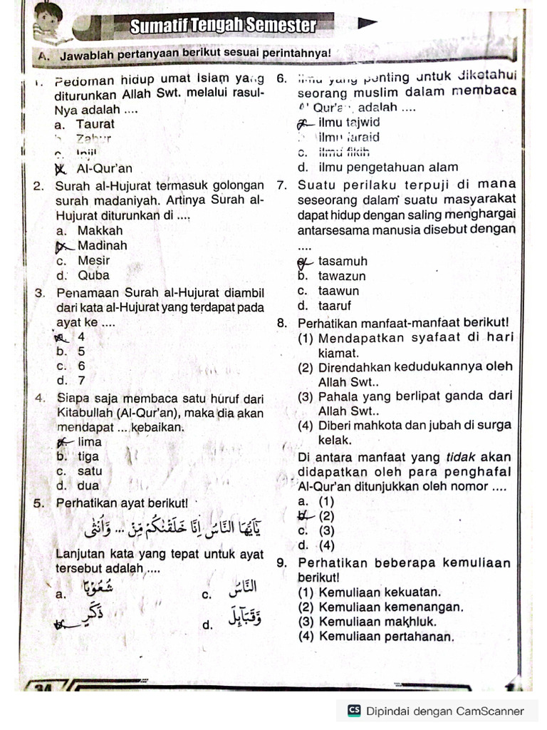 soal pai kls 4 | PDF