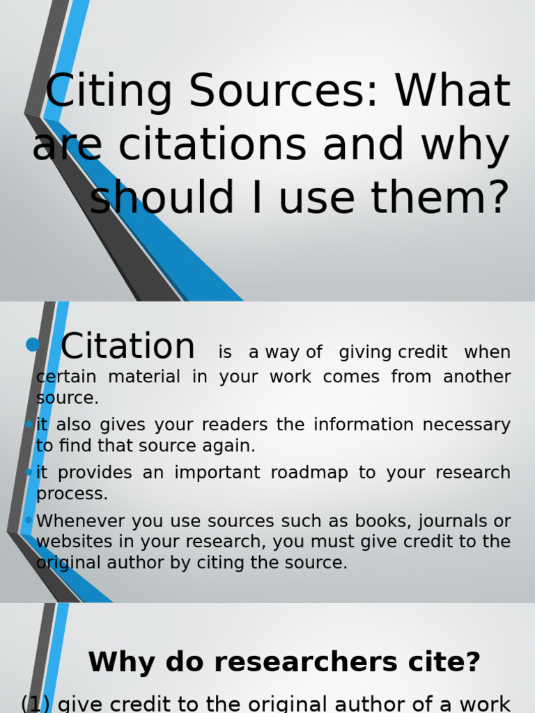 Citing Sources | PDF | Citation | Apa Style