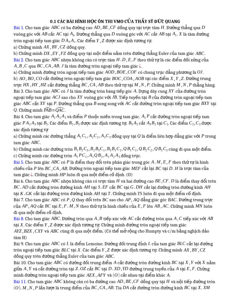 Cac Bai Hinh Cua Sy Duc Quang | PDF