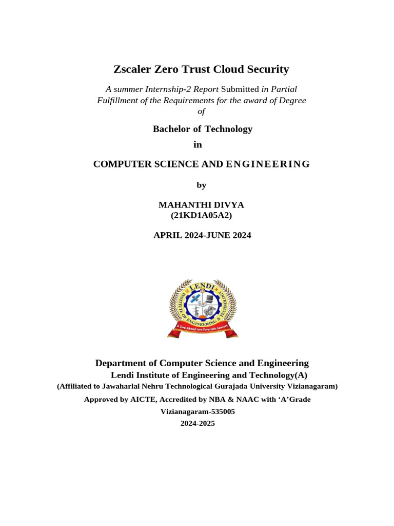 Divya Internship 8 Final | PDF | Computer Security | Security