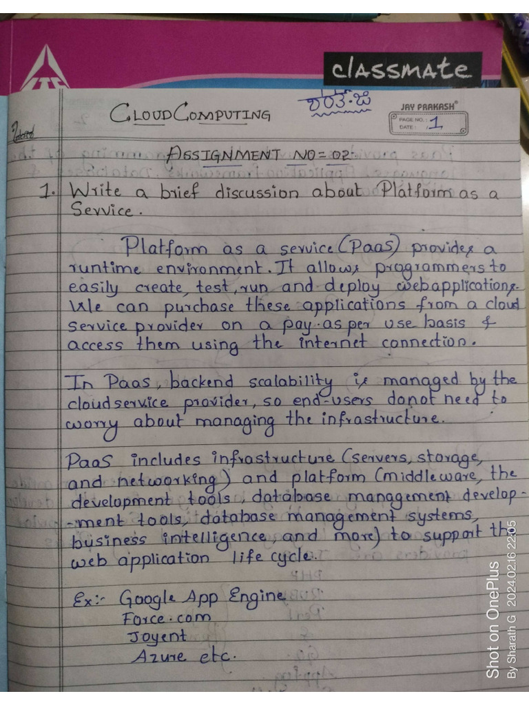 Cloud Computing.... 2 ND Assignment PDF | PDF