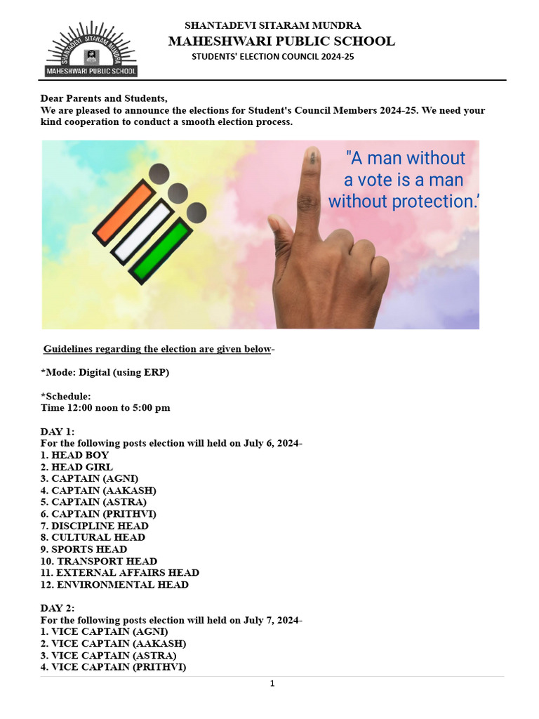 Election Circular.docx | PDF