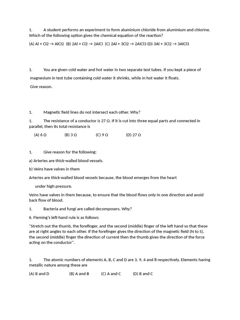 EXtra questions | PDF