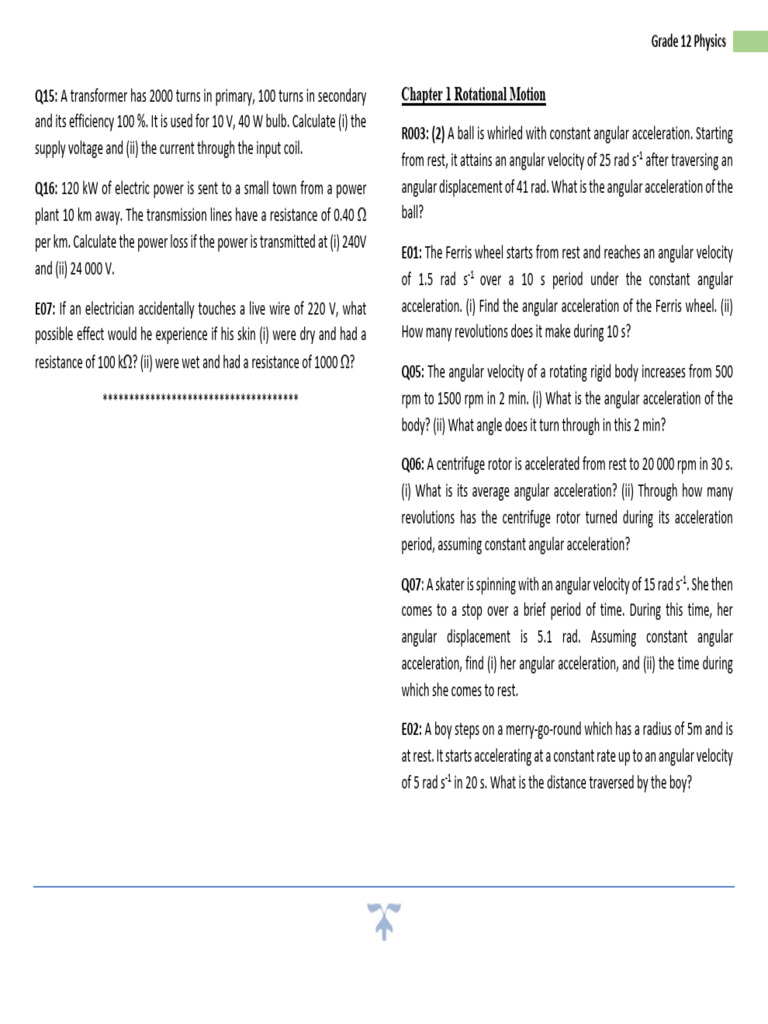 G12 physics workbook | PDF | Capacitor | Acceleration