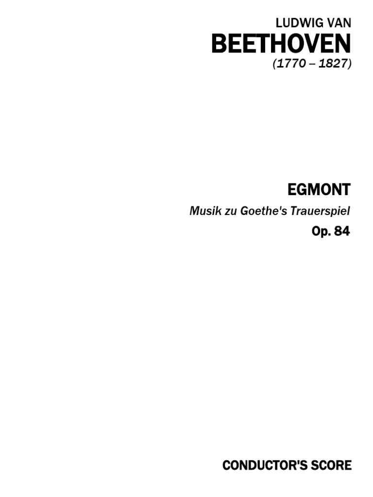 Egmont - Score | PDF