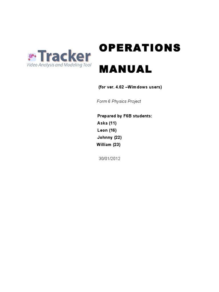 Operations Manual: (For Ver. 4.62 - Wimdows Users) | PDF | Cartesian ...