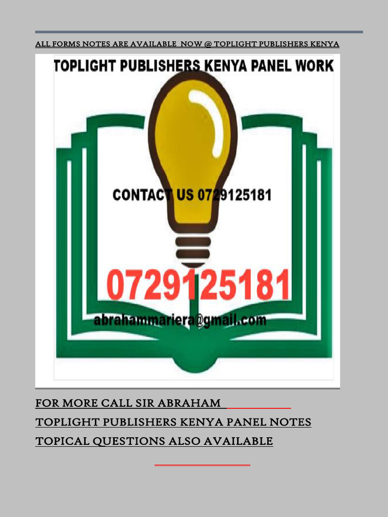 Form 3 Geography Updated Notes | PDF | Contour Line | River