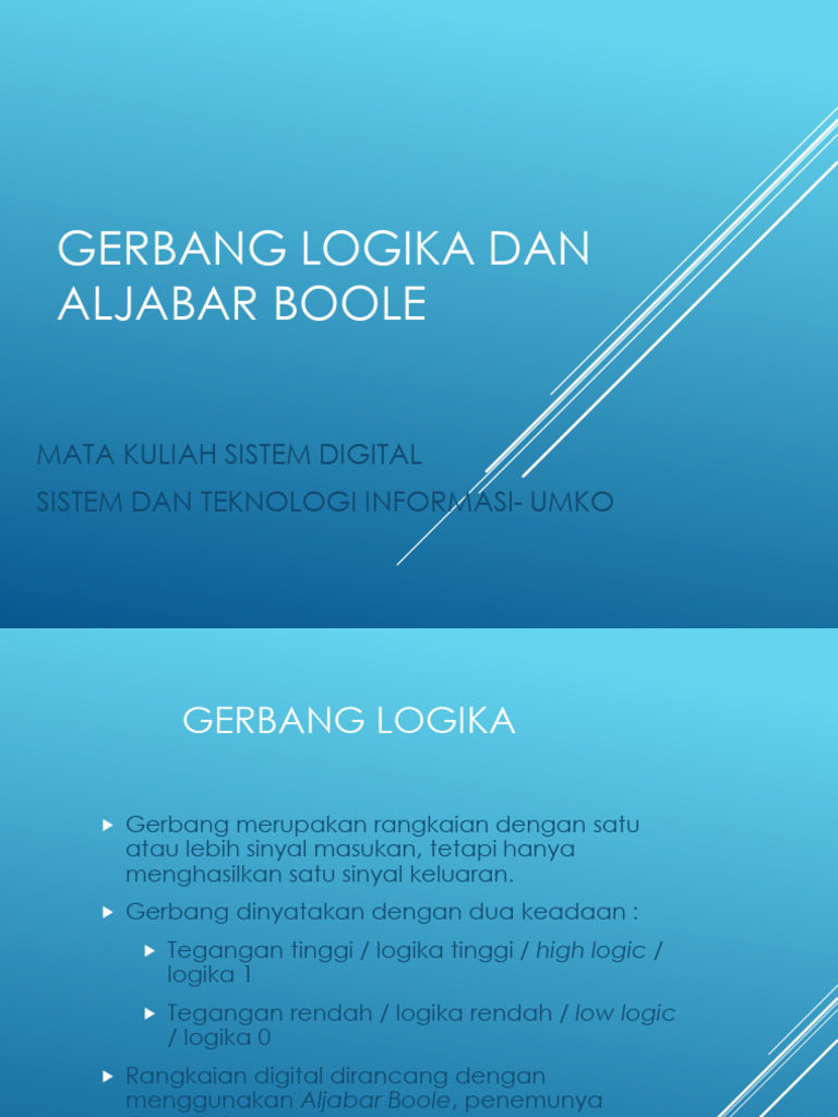 Gerbang-Logika-Dan-Aljabar-Boole 2-1-3 | PDF