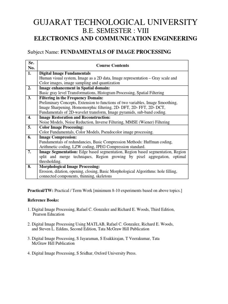 Fundamentals of Image Processing | PDF