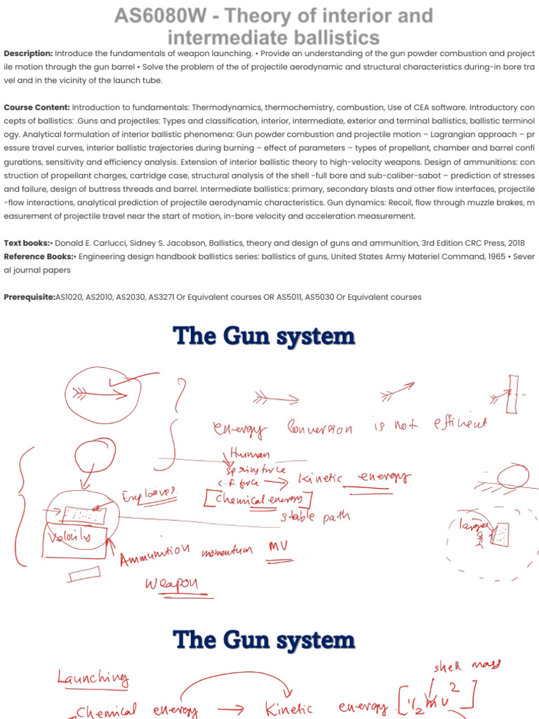 Theory of Interior and Intermediate Ballistics-Full | PDF | Shock Wave ...