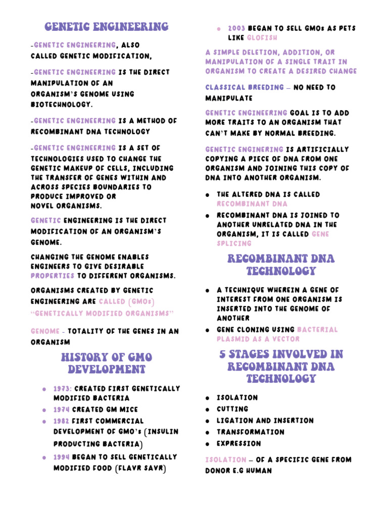 Biology Genetic Engineering | PDF | Genetic Engineering | Dominance ...