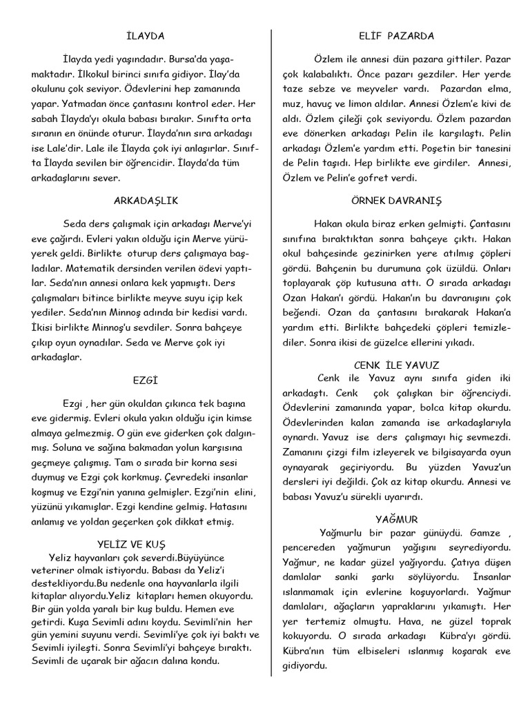 Dikte Metinleri | PDF