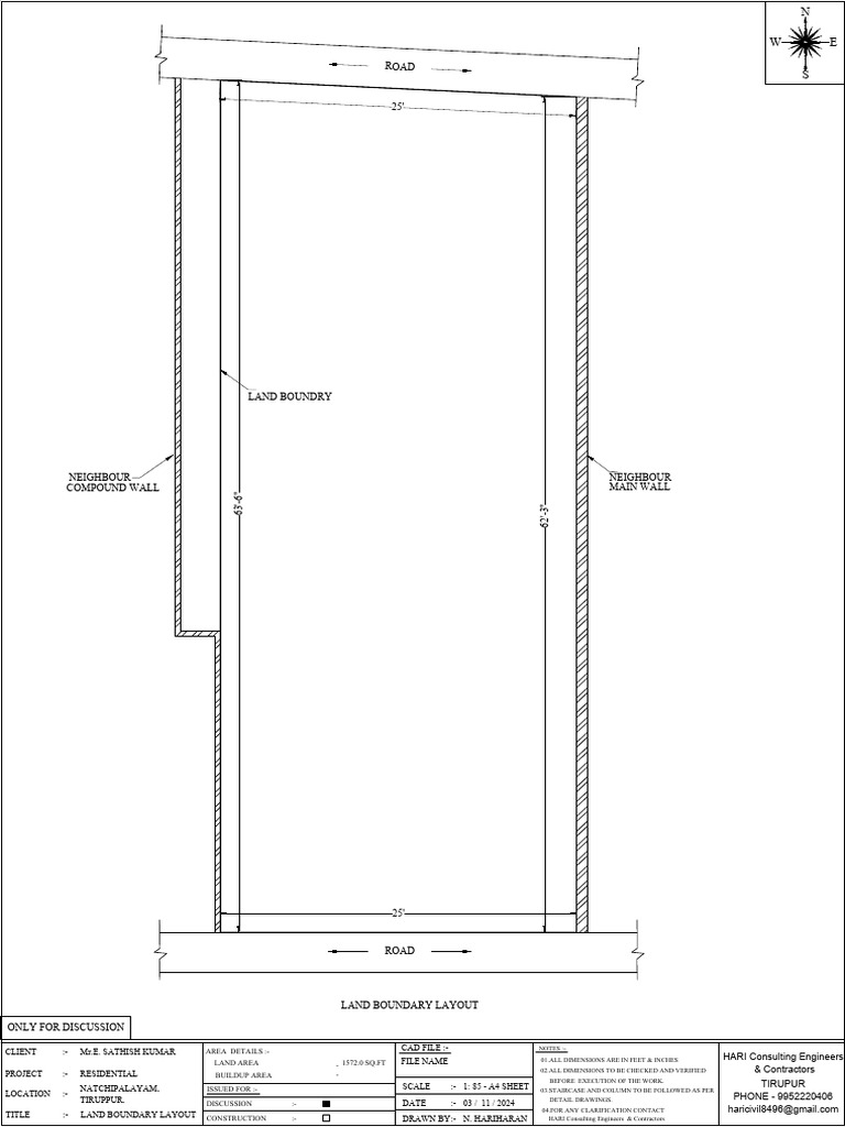 Land Boundary Layout | PDF