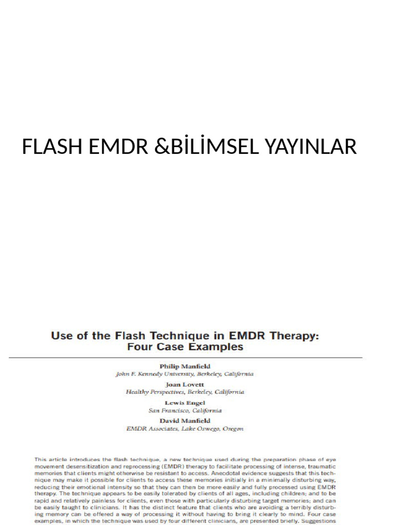 Flash Emdr Yayin | PDF