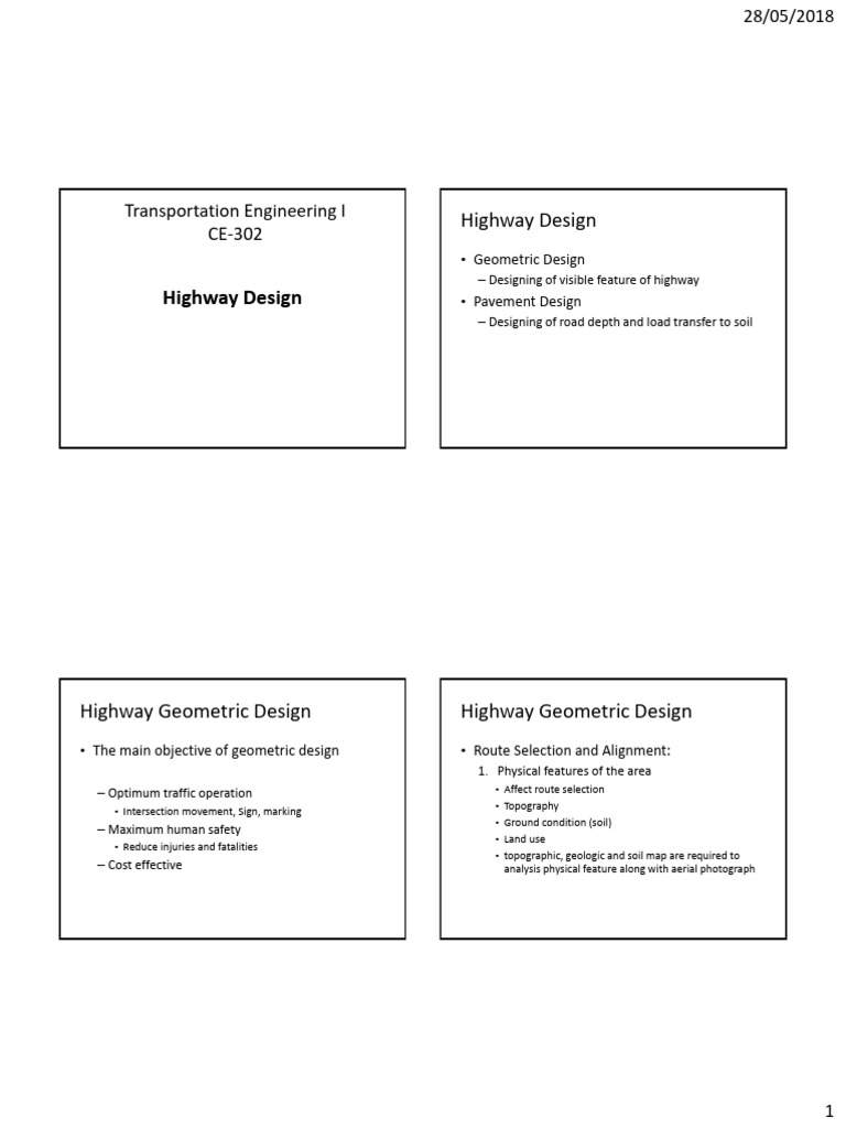 Transportation Engineering I (Lec - 4) | PDF | Transport | Land Transport