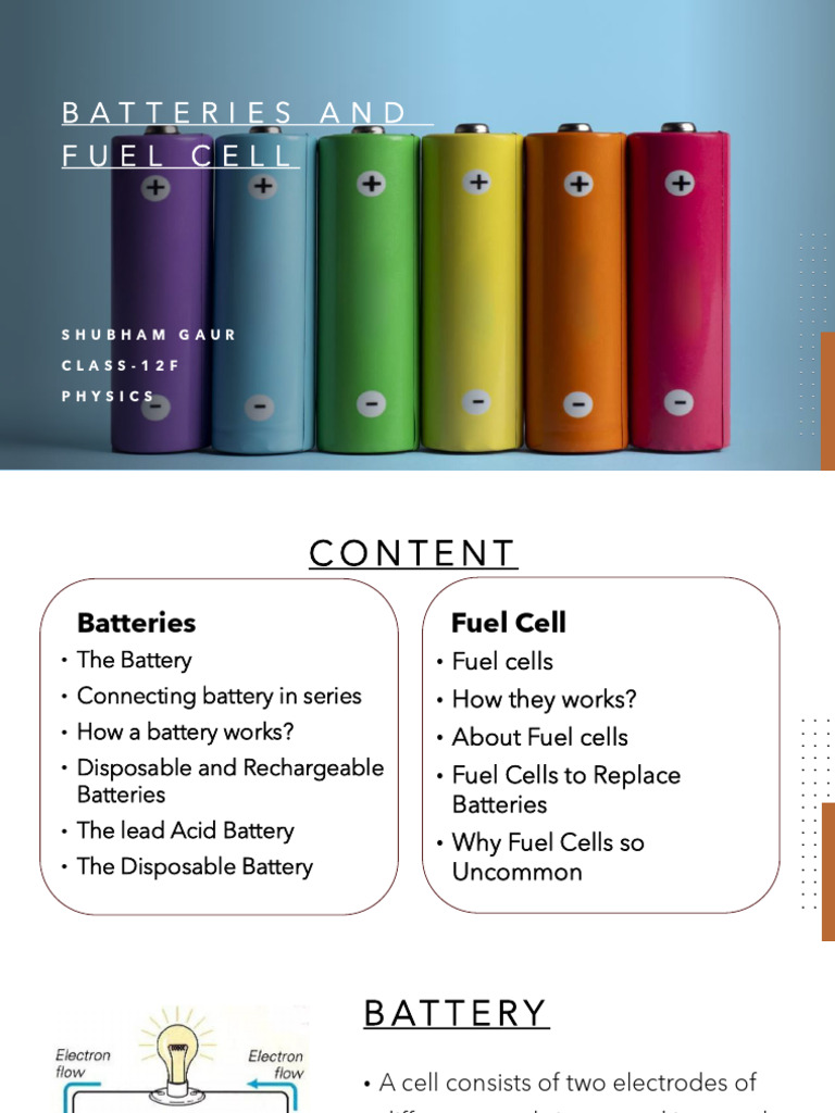 Different Cells Physics | PDF | Fuel Cell | Electrode