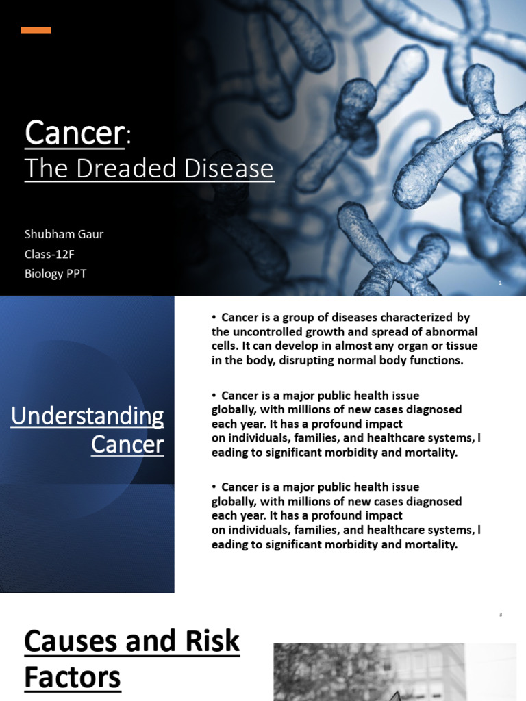 Cancer the Dreaded Disease Class 12 | PDF | Cancer | Chemotherapy