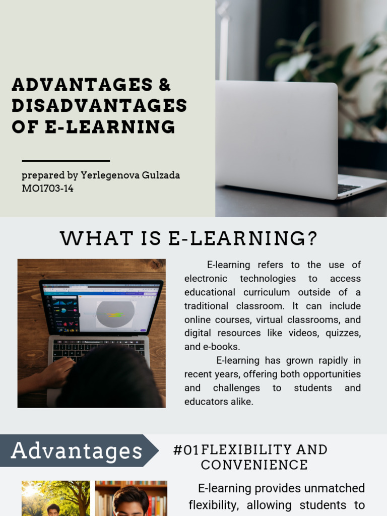 Advantages and Disadvantages of E-Learning | PDF | Educational Technology | Learning