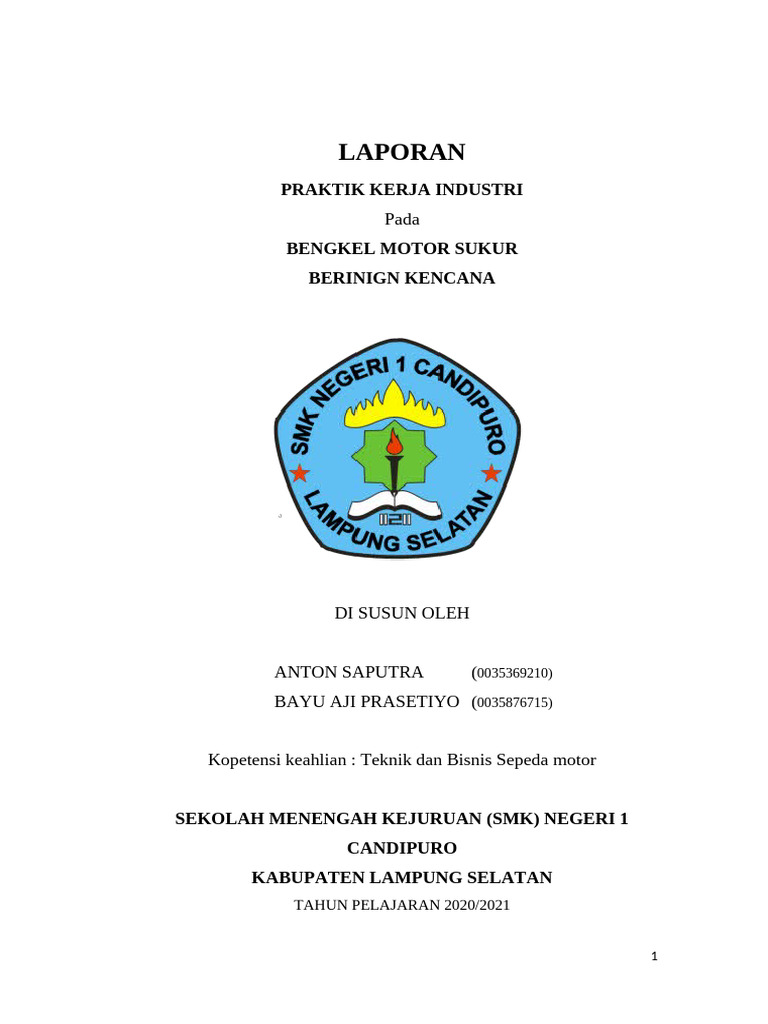 LAPORAN Sukur Motor | PDF
