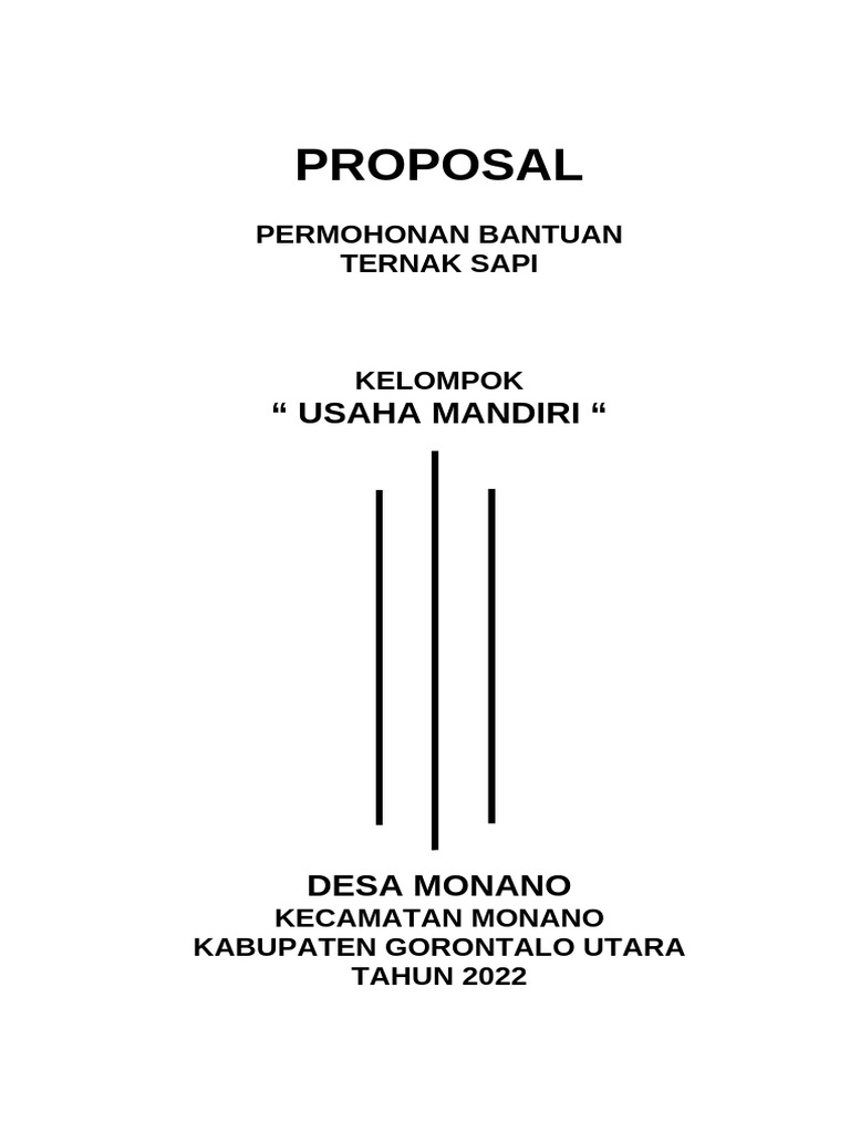 PROPOSAL PERMOHONAN BANTUAN TERNAK SAPI TANI MAKMUR | PDF PROPOSAL PERMOHONAN BANTUAN TERNAK SAPI TANI MAKMUR | PDF
