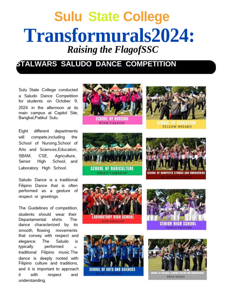 Saludo Dance Competition at SSC | PDF
