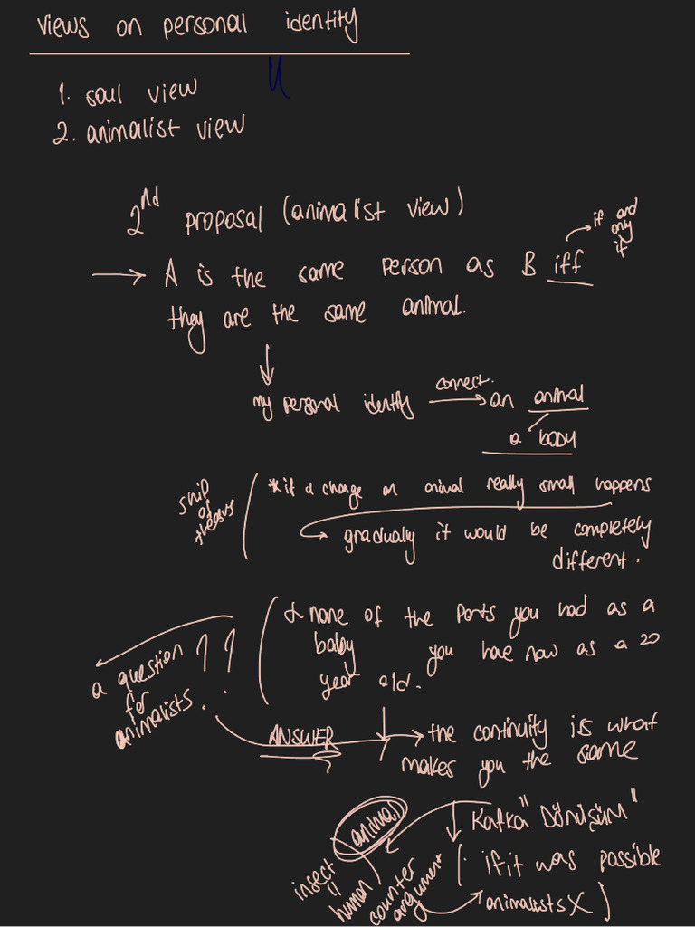 Views On Personal Identity | PDF