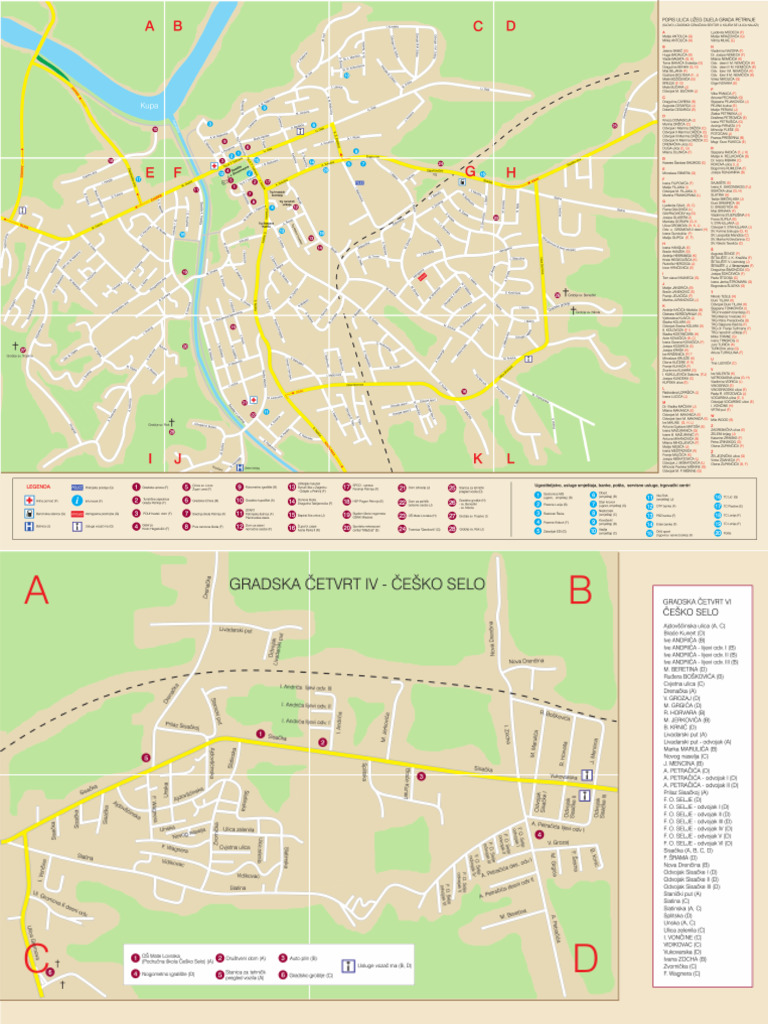 Plan Grada Petrinje I Gradske Cetvrti | PDF
